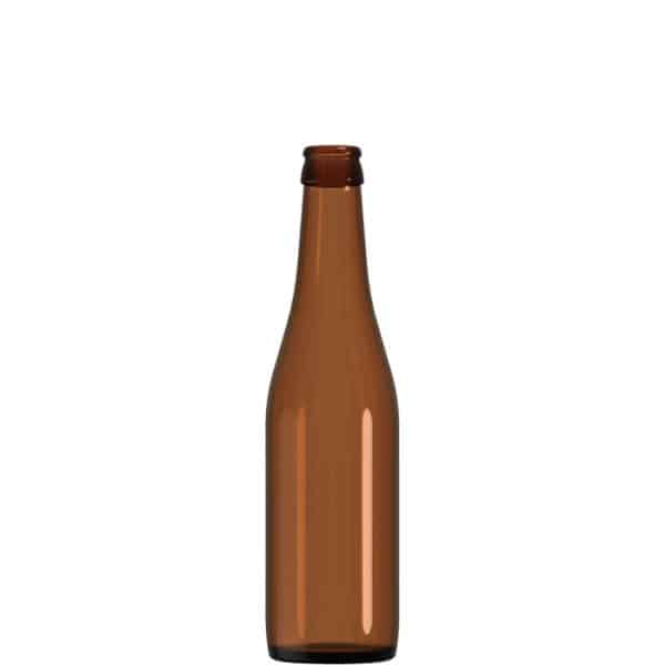 Bierfles VICHY 33 cl, bruin, Kroonkurk 26 mm, doos 24 stuks - Brouwstore.nl